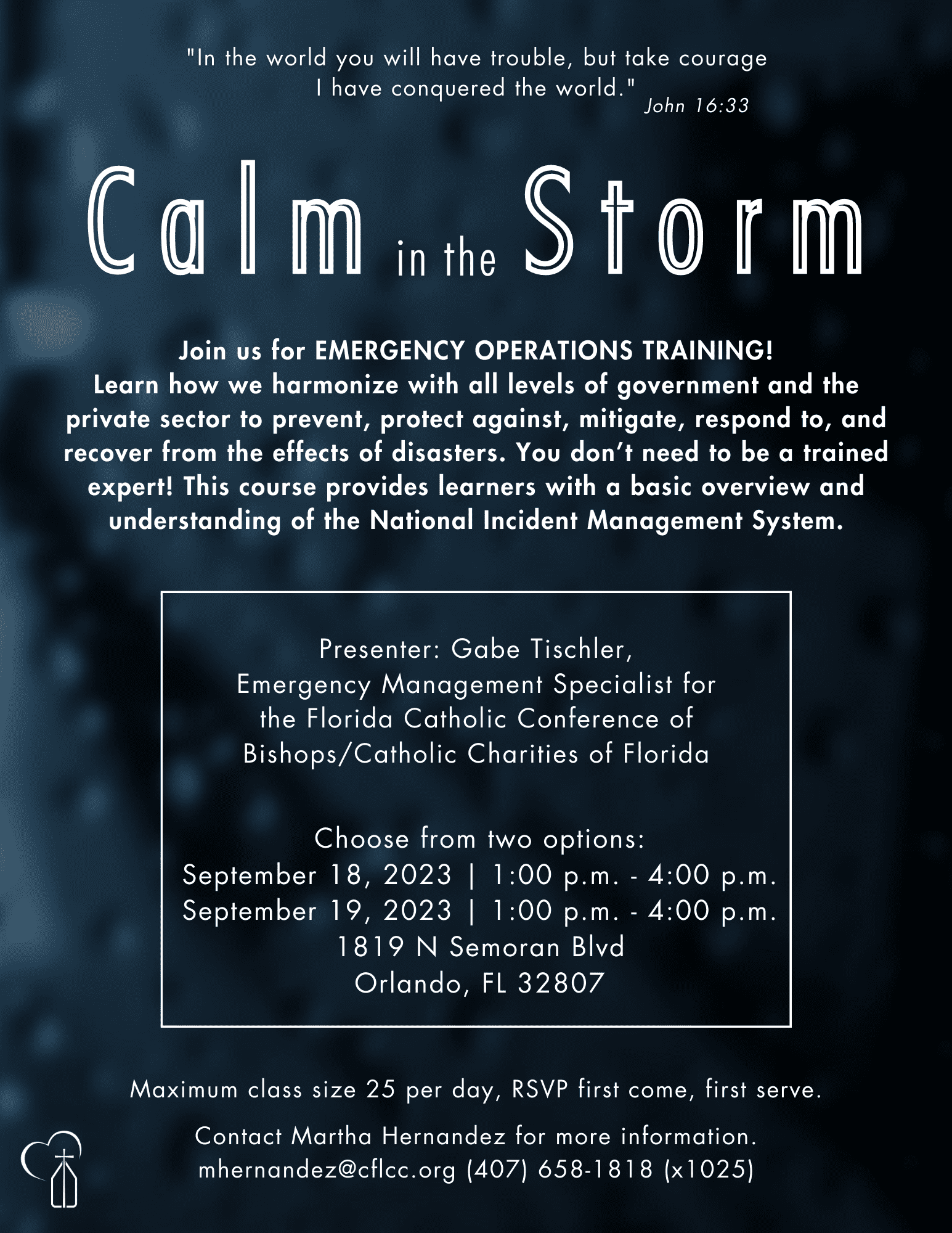 Calm in the Storm – Catholic Charities of Central Florida